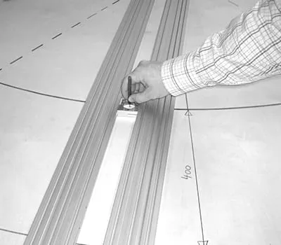 Fraisage d'arcs (arcs segmentaires) avec le gabarit multi-fraisage